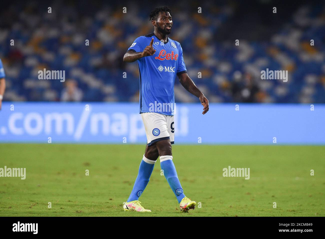 Frank Anguissa of SSC Napoli during the Serie A match between SSC ...