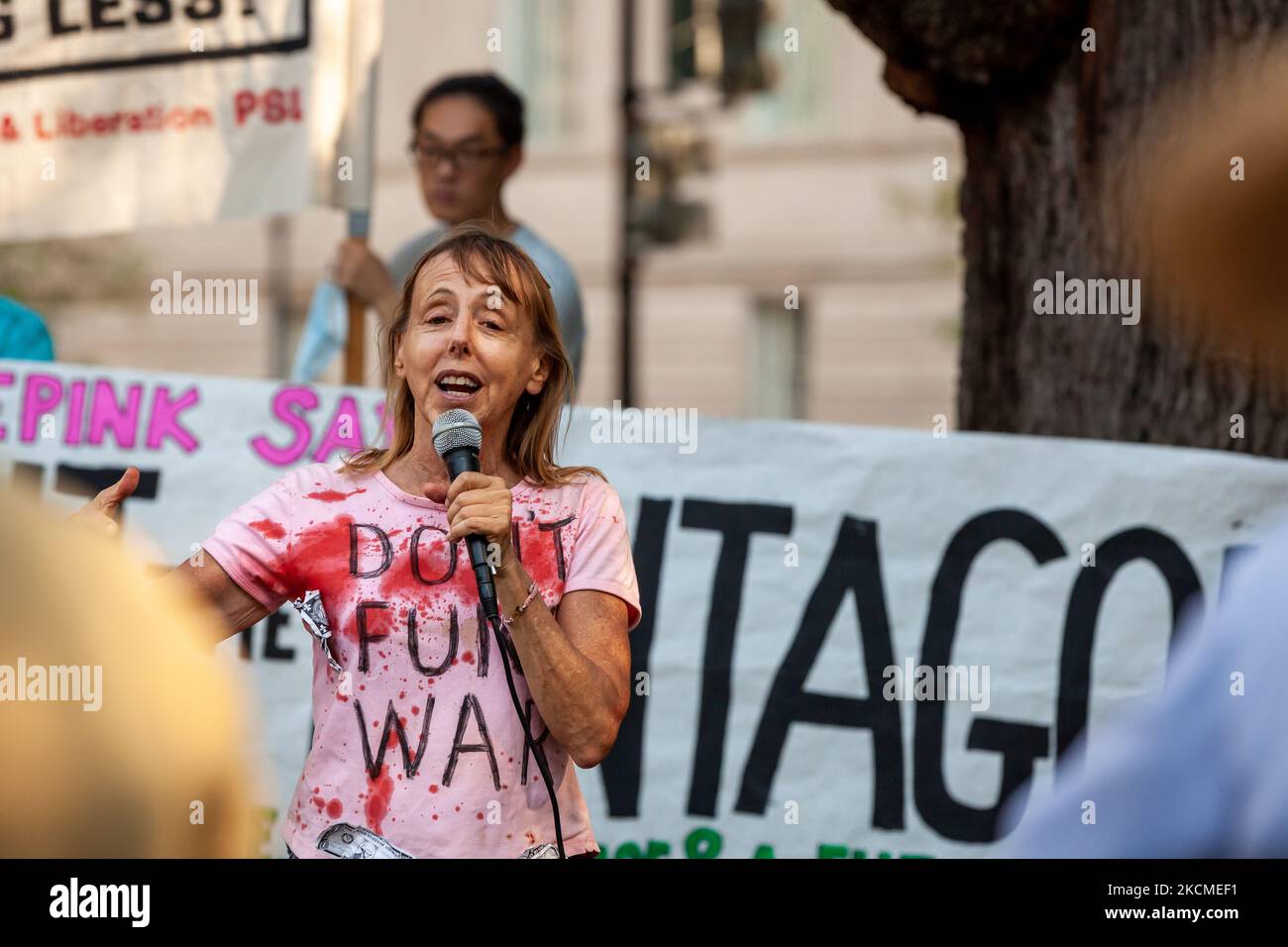 CODEPINK co-founder Medea Benjamin speaks at an event launching the ...
