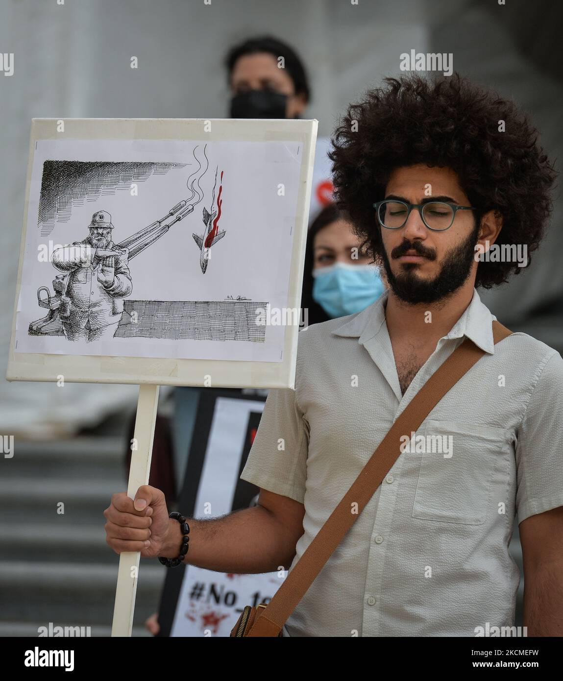 Members of the local Iranian diaspora, seen in front of the Alberta ...