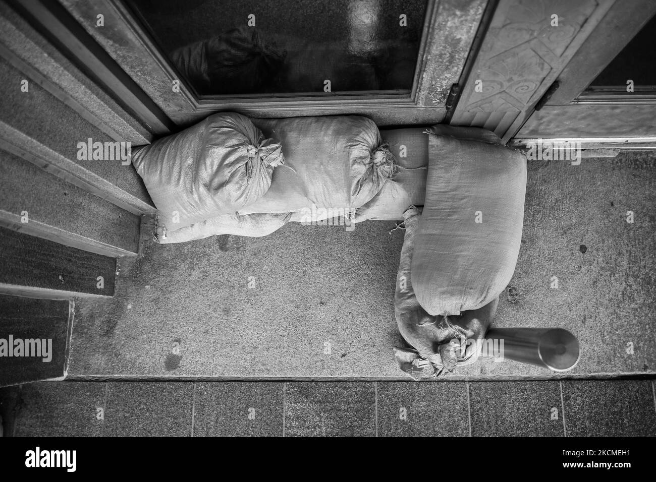 The Railroad Museum on the Strand lines their doors and windows with ...