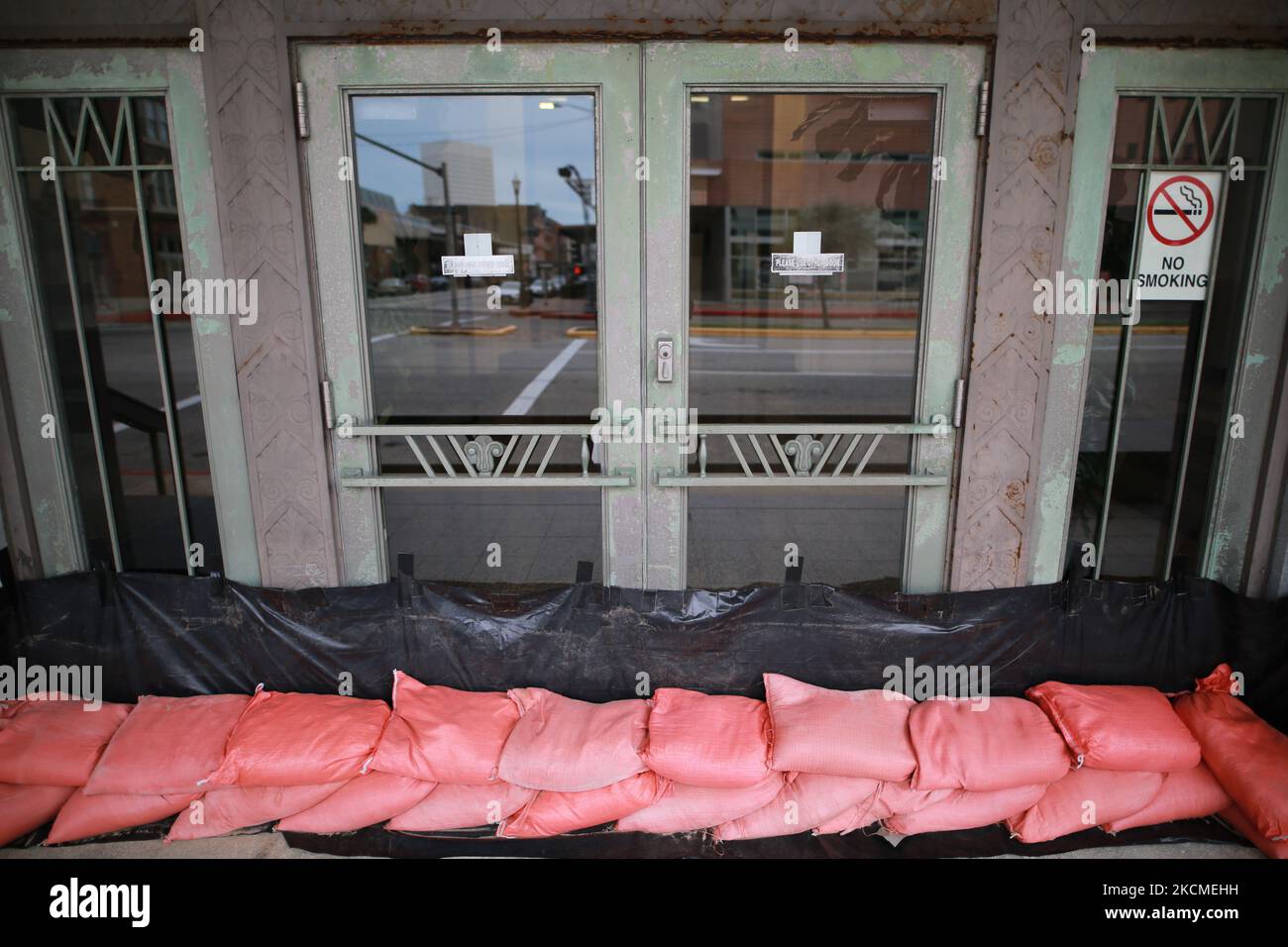 The Railroad Museum on the Strand lines their doors and windows with ...