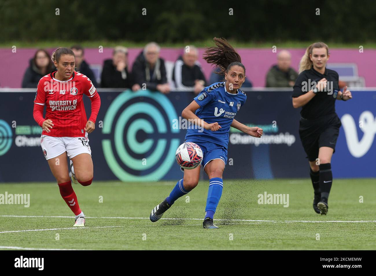 Mollie Lambert of Durham Women during the FA Women's Championship match ...