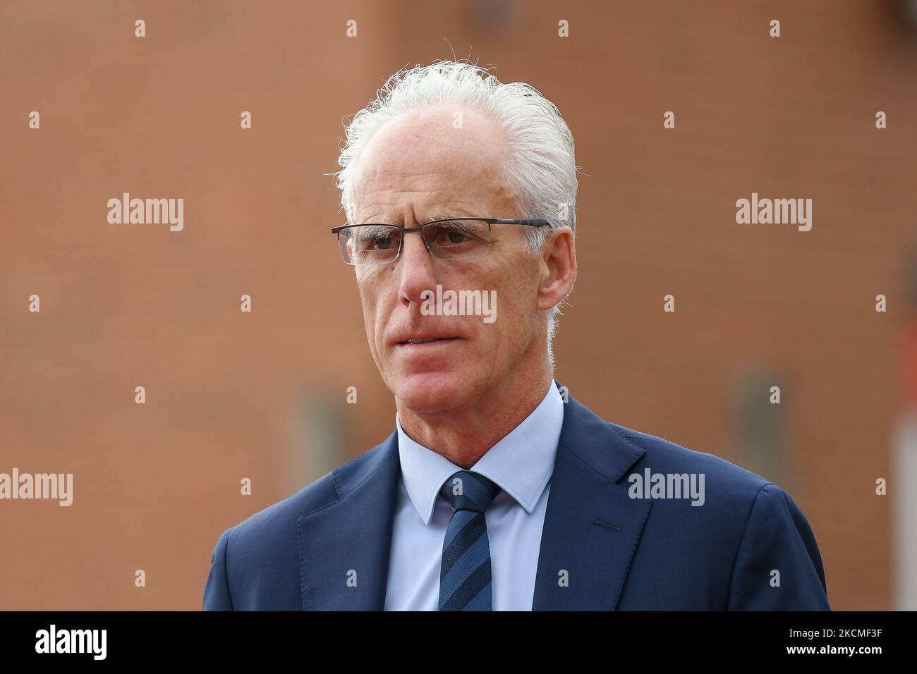Mick McCarthy, manager of Cardiff City arrives ahead of the Sky Bet ...
