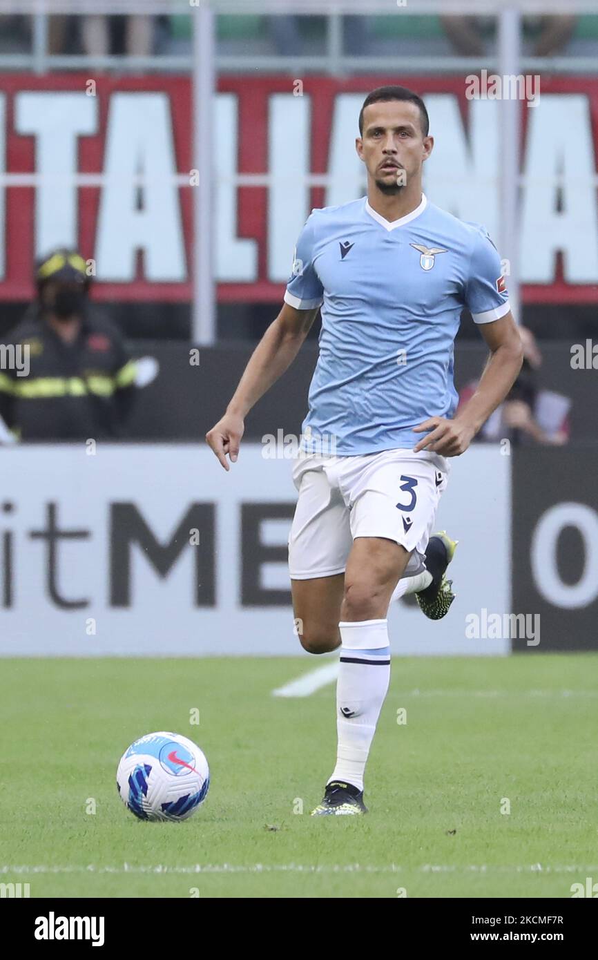 Luiz Felipe (L) in action during the Serie A match between AC Milan and ...