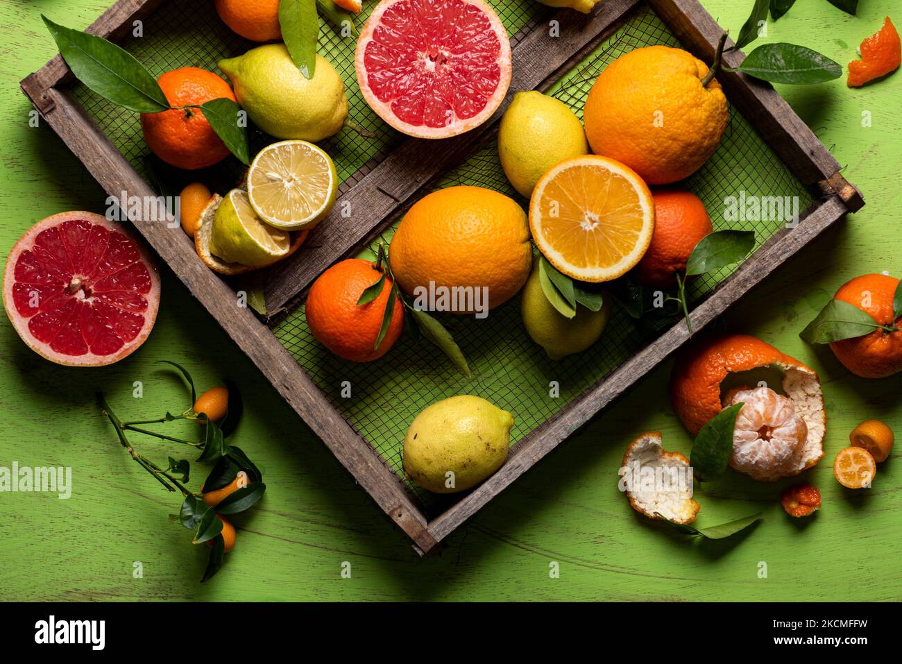 Citrus fruits assortment Stock Photo - Alamy