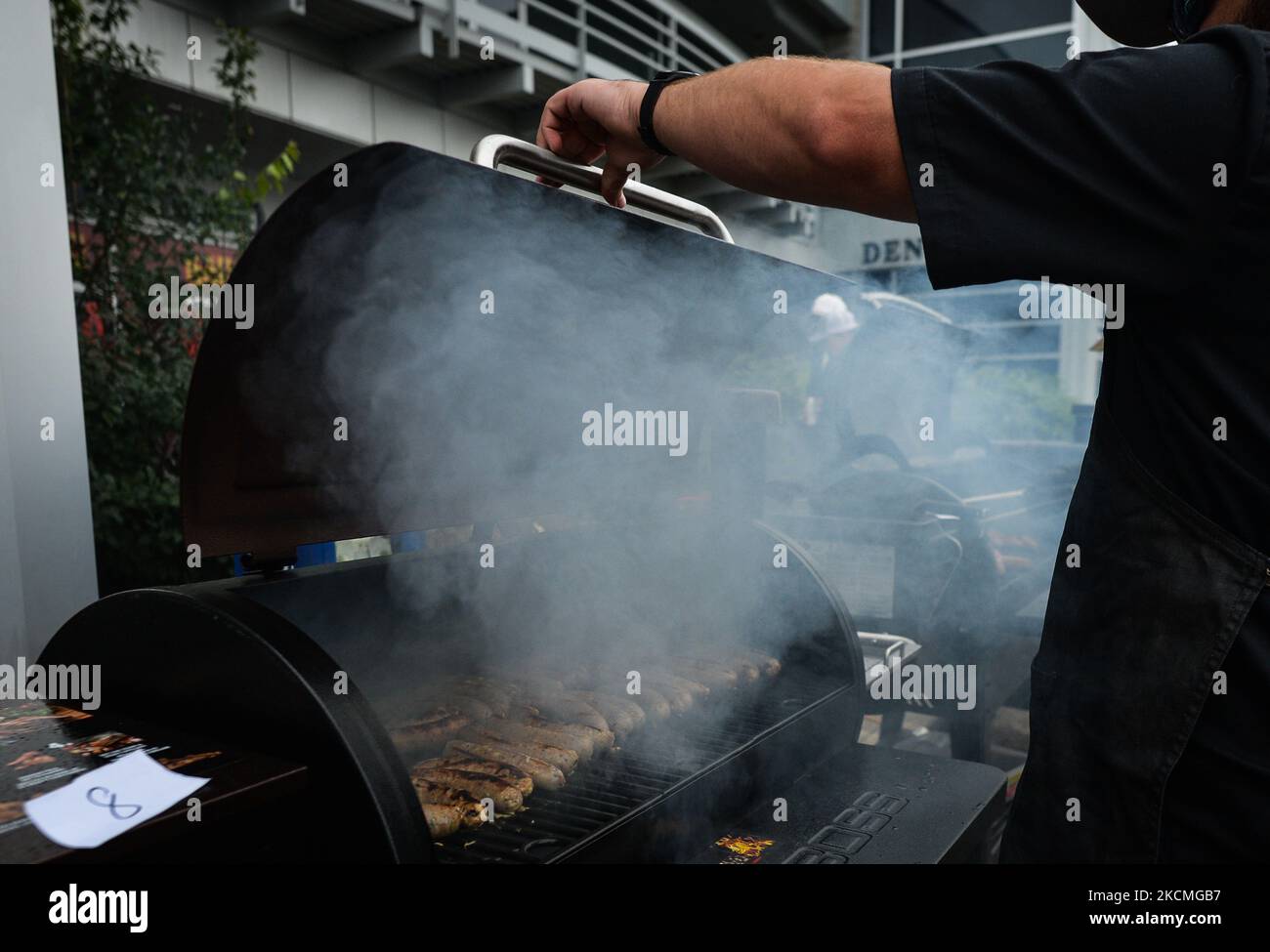 Pit Masters, Russell Bird and Ron Yoneda from 'You Need a BBQ' grill ...