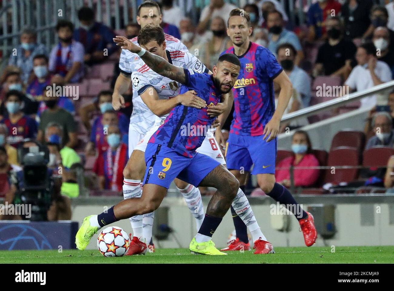 Memphis Depay during the match between FC Barcelona and FC Bayern ...