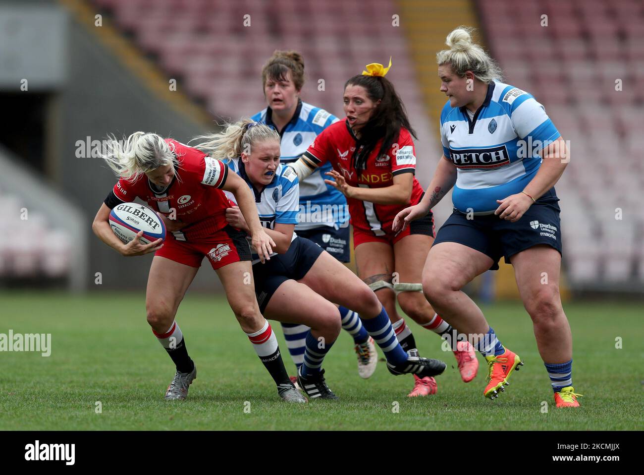 Cara Cookland of DMP Durham Sharks and Chantelle Miell of Saracens ...