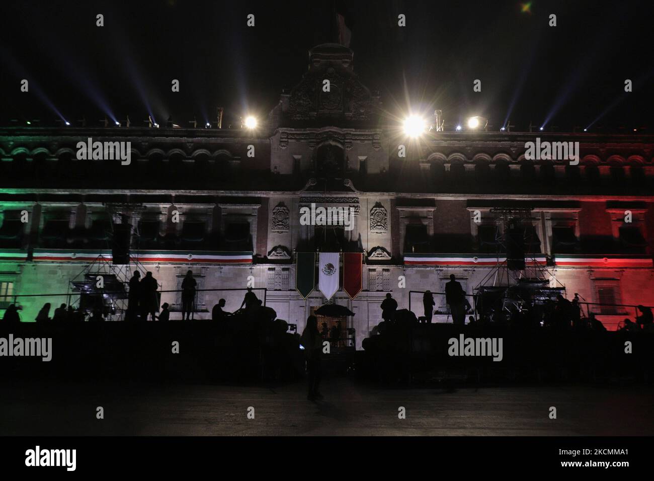 View of the National Palace in Mexico City's Zócalo, during the ...