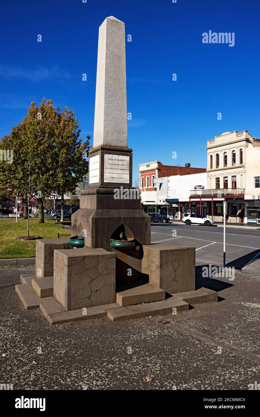 Ballarat Australia / The Eight Hour Day Monument in honor of James ...