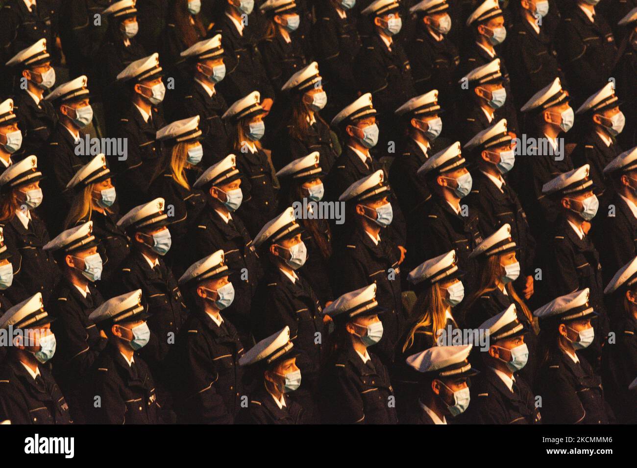 general view of new member of police force of NRW's a swear in ceremony ...
