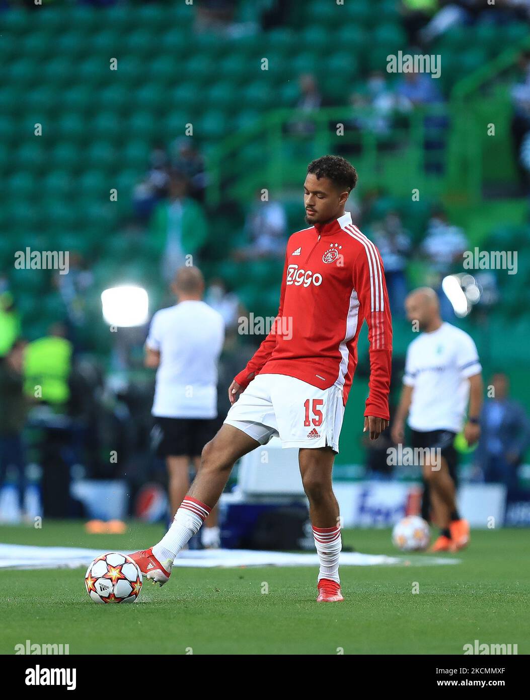 Devyne Rensch of Amsterdamsche Football Club Ajax during the UEFA ...