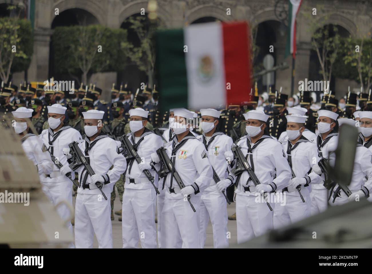 Members of the Secretary of the Navy during the military parade in ...