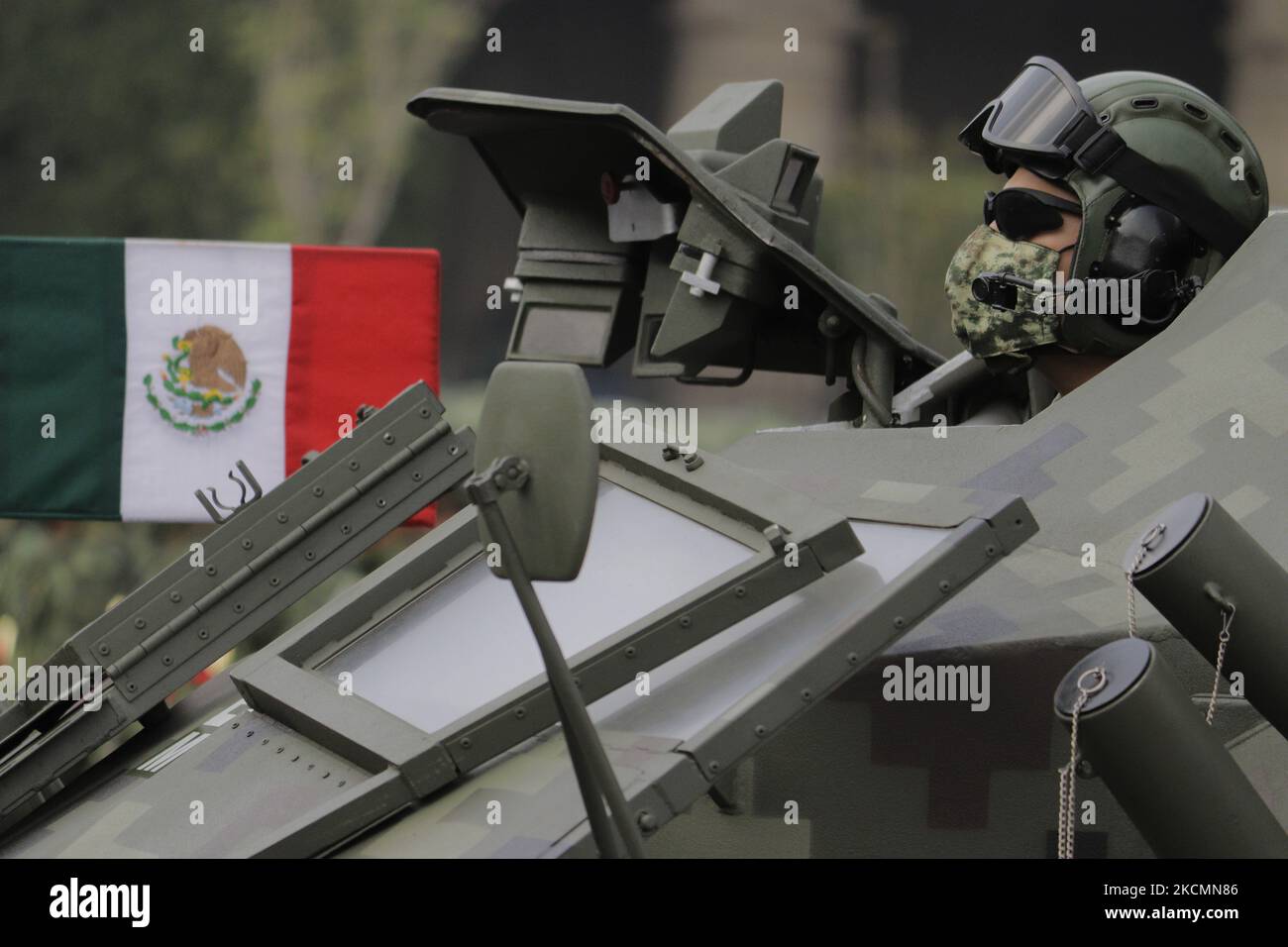 Members of the Ministry of National Defence during the military parade ...