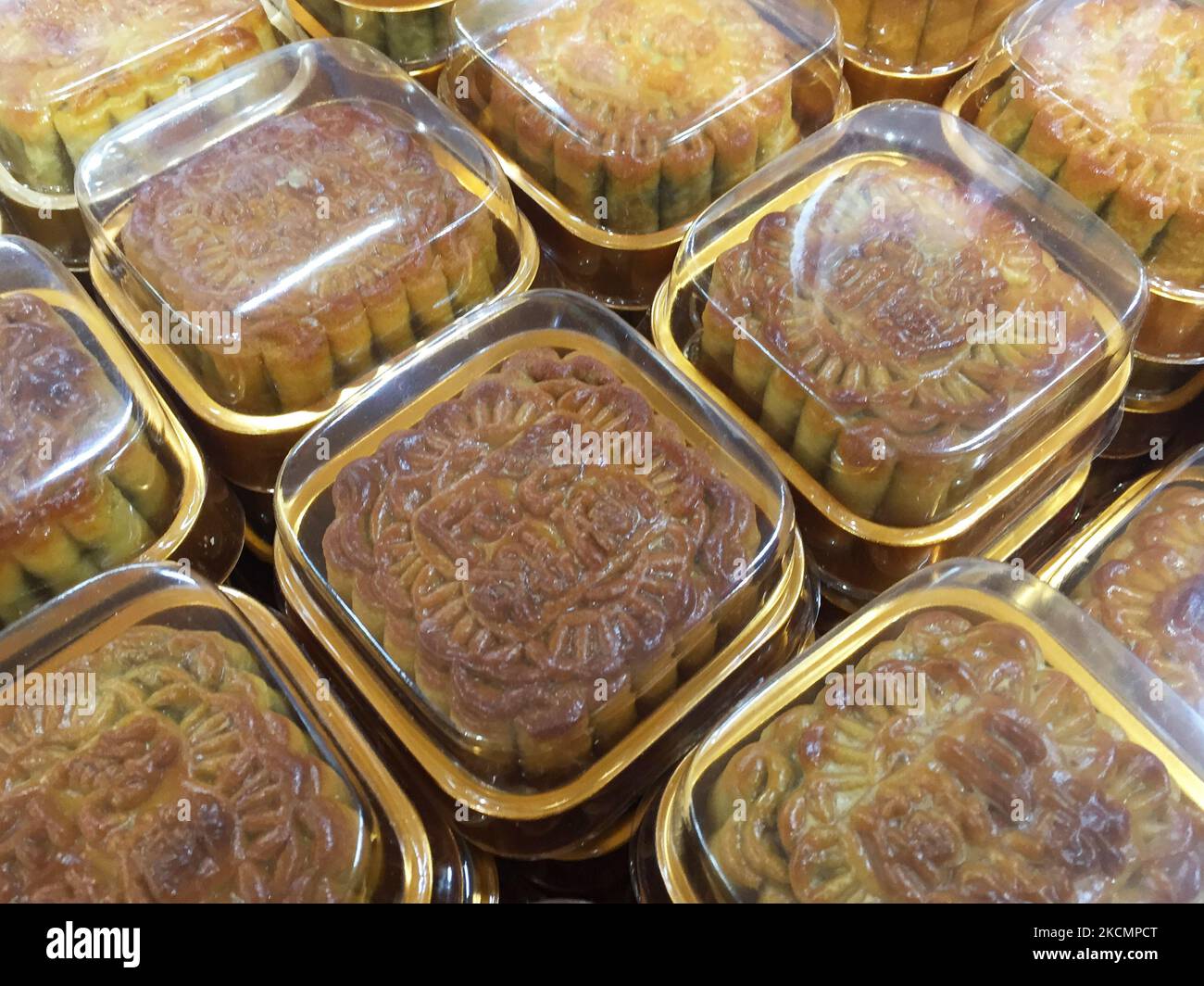 Moon cakes at a Chinese market during the Moon Festival in Toronto ...
