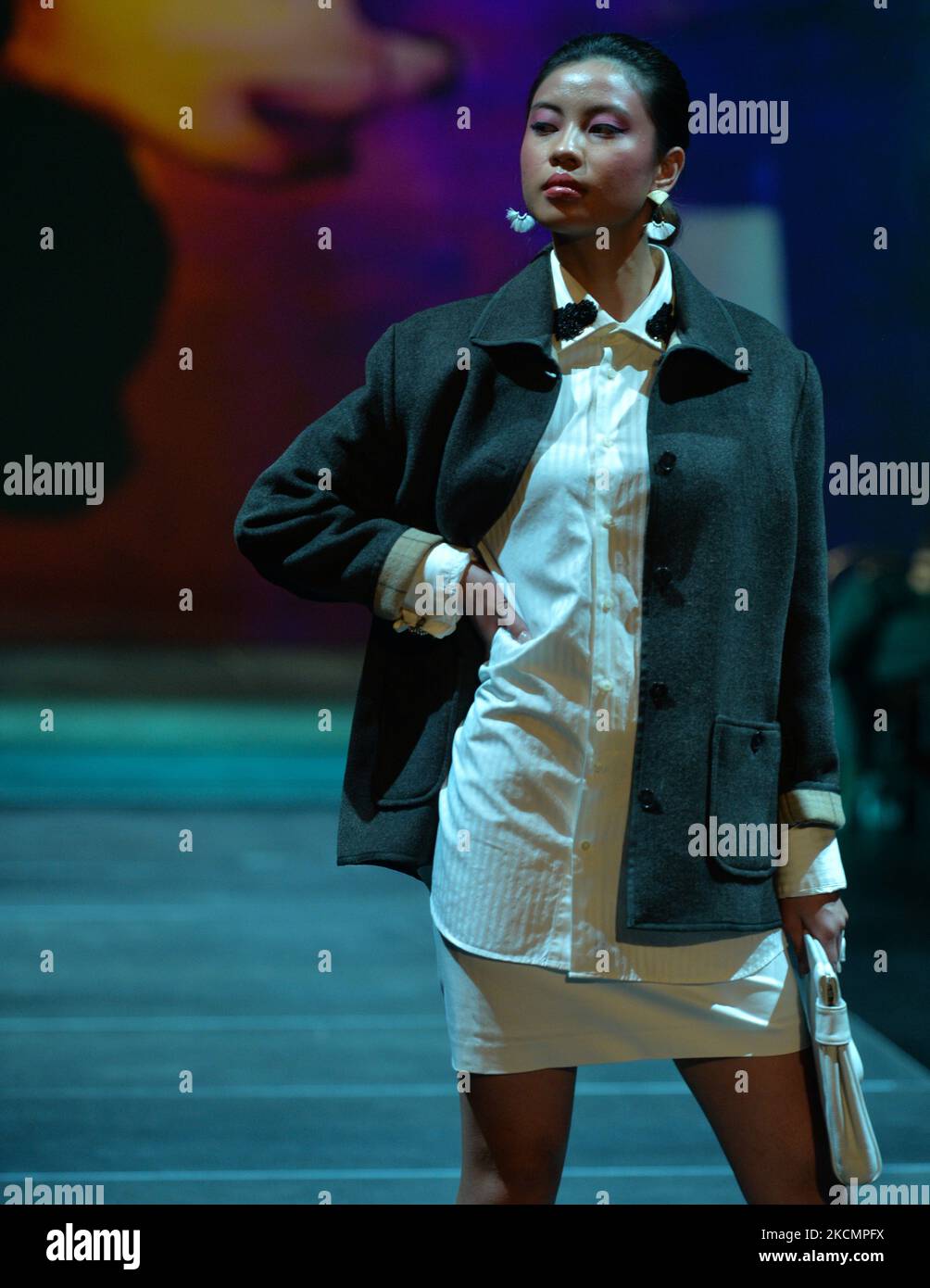 A model shows off an outfit by the DE OCAMPO- Fashion House – Winner ...