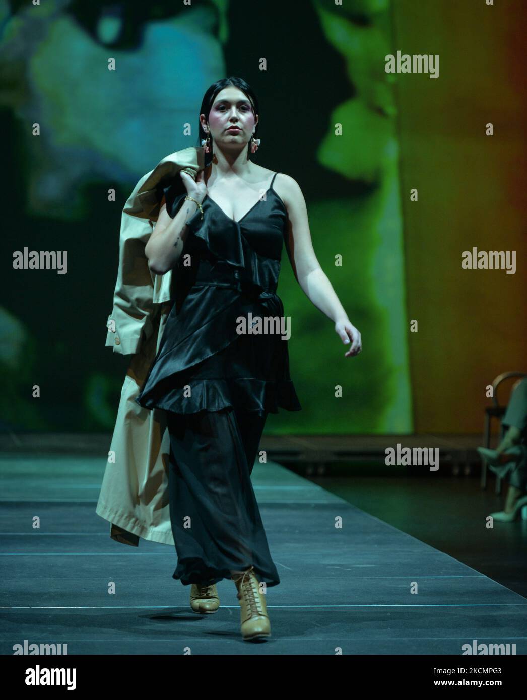 A model shows off an outfit by the DE OCAMPO- Fashion House – Winner ...