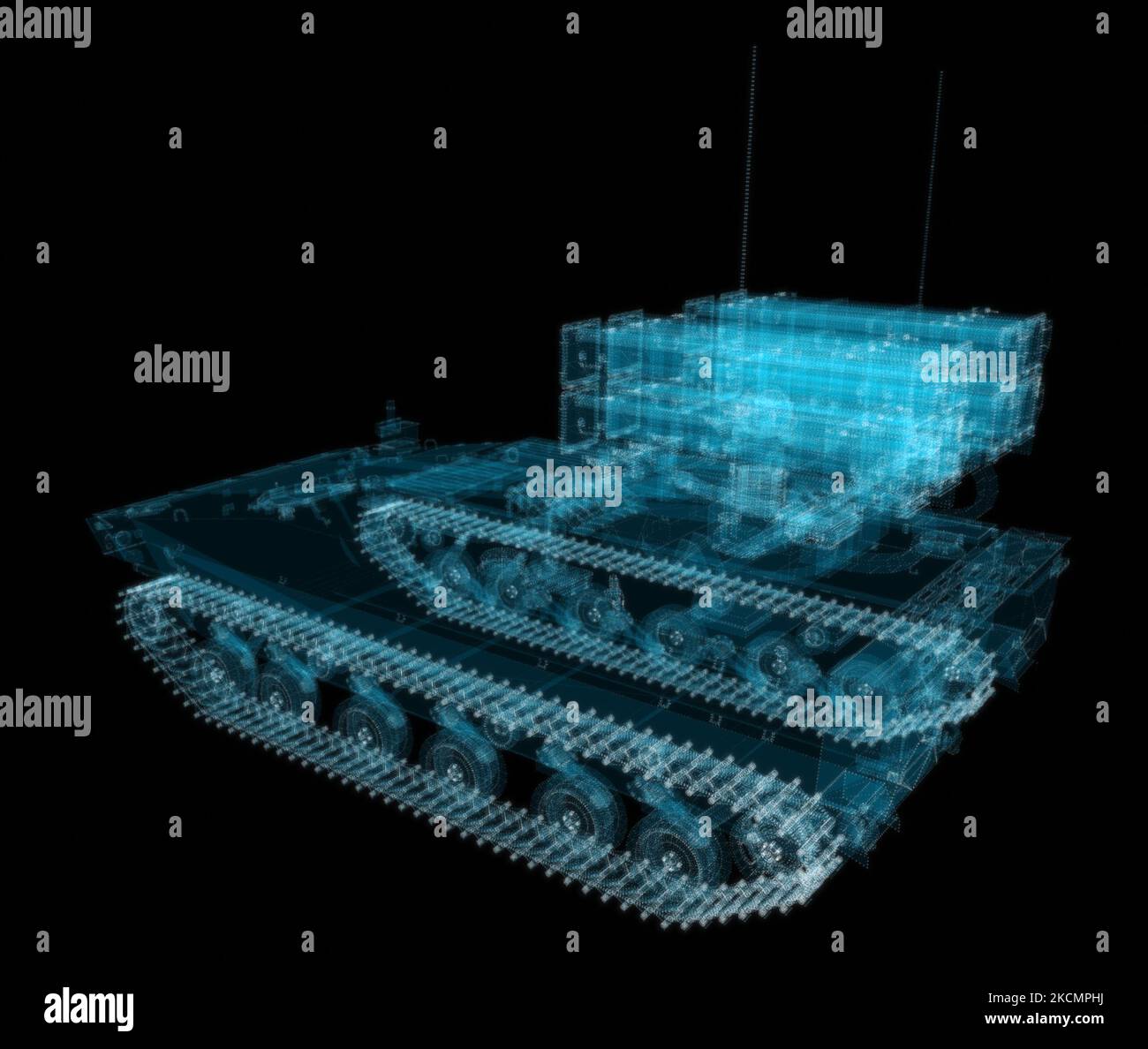 Military track missle system Stock Photo - Alamy