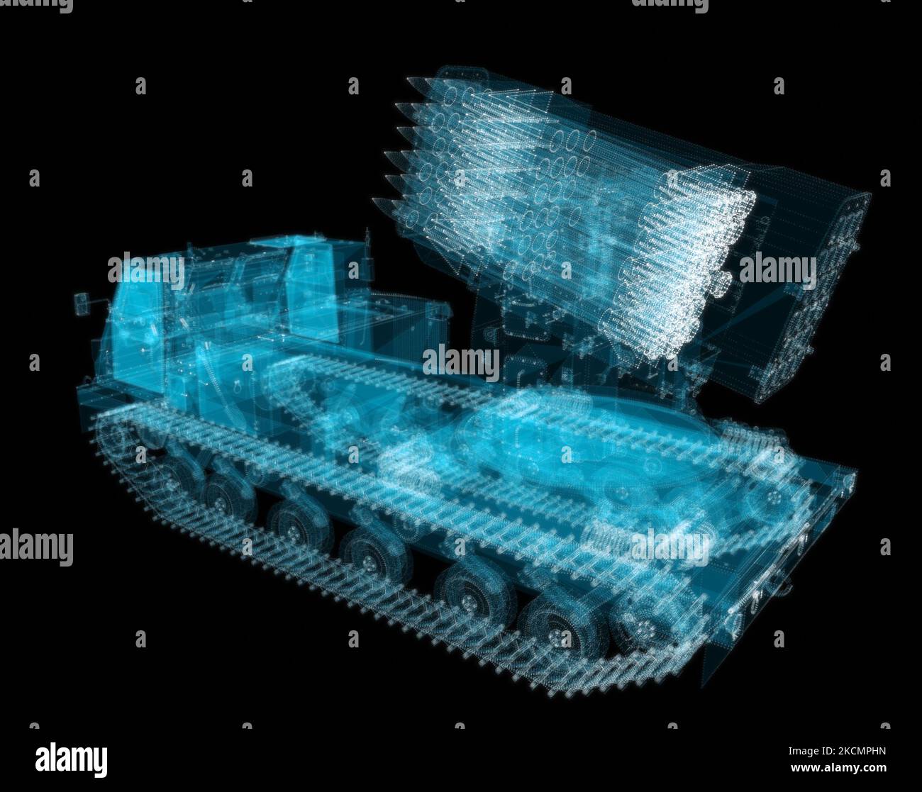 Military track missle system Stock Photo - Alamy
