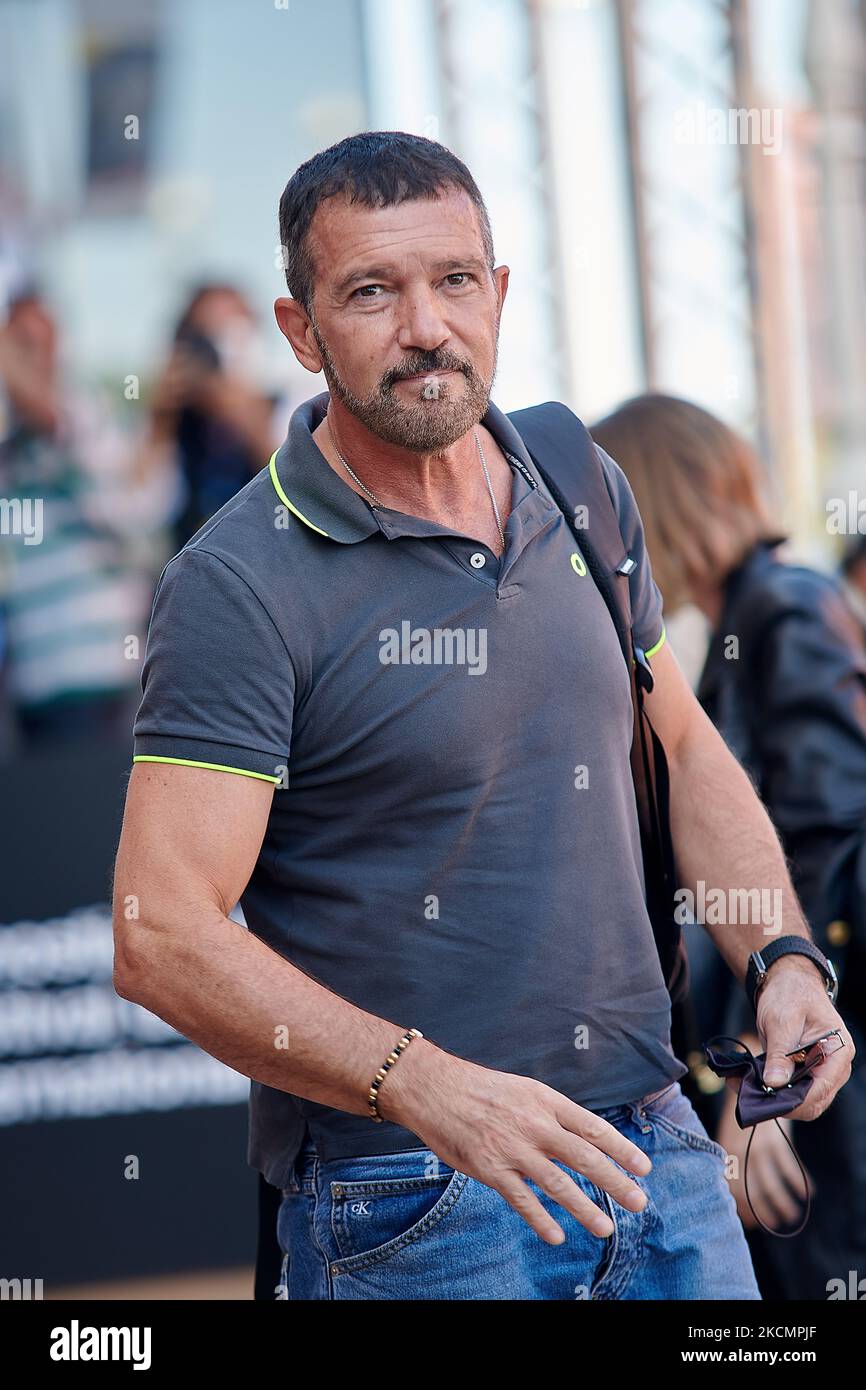 The Spanish actor Antonio Banderas arrived at the 69th San Sebastian ...