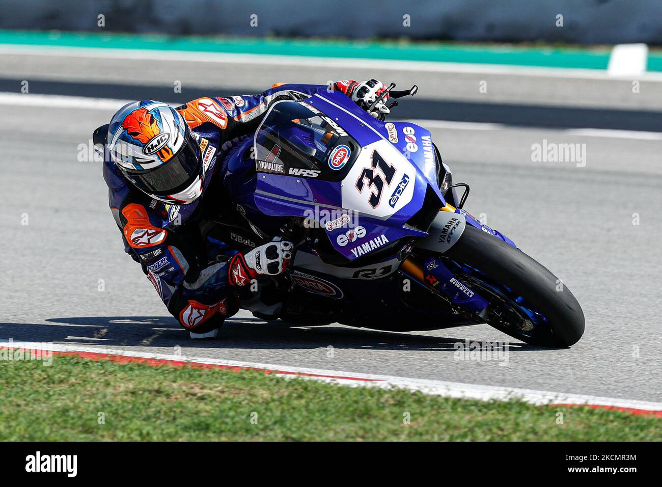 Garrett Gerloff of GRT Yamaha WorldSBK Team with Yamaha YZF R1 during ...
