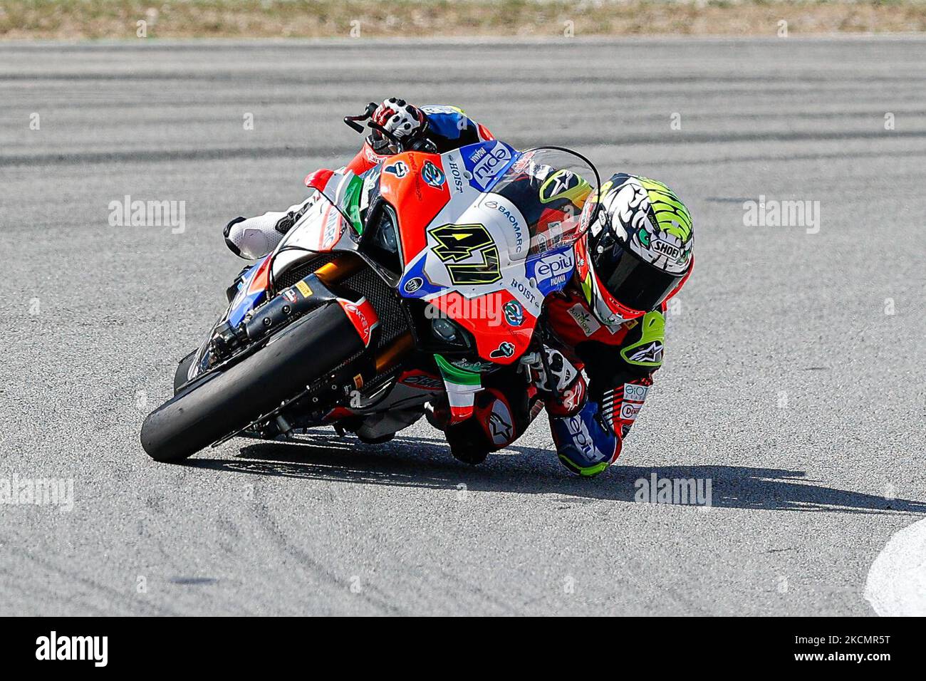 Axel Bassani of Motocorsa Racing Team with Ducati Panigale V4 during ...