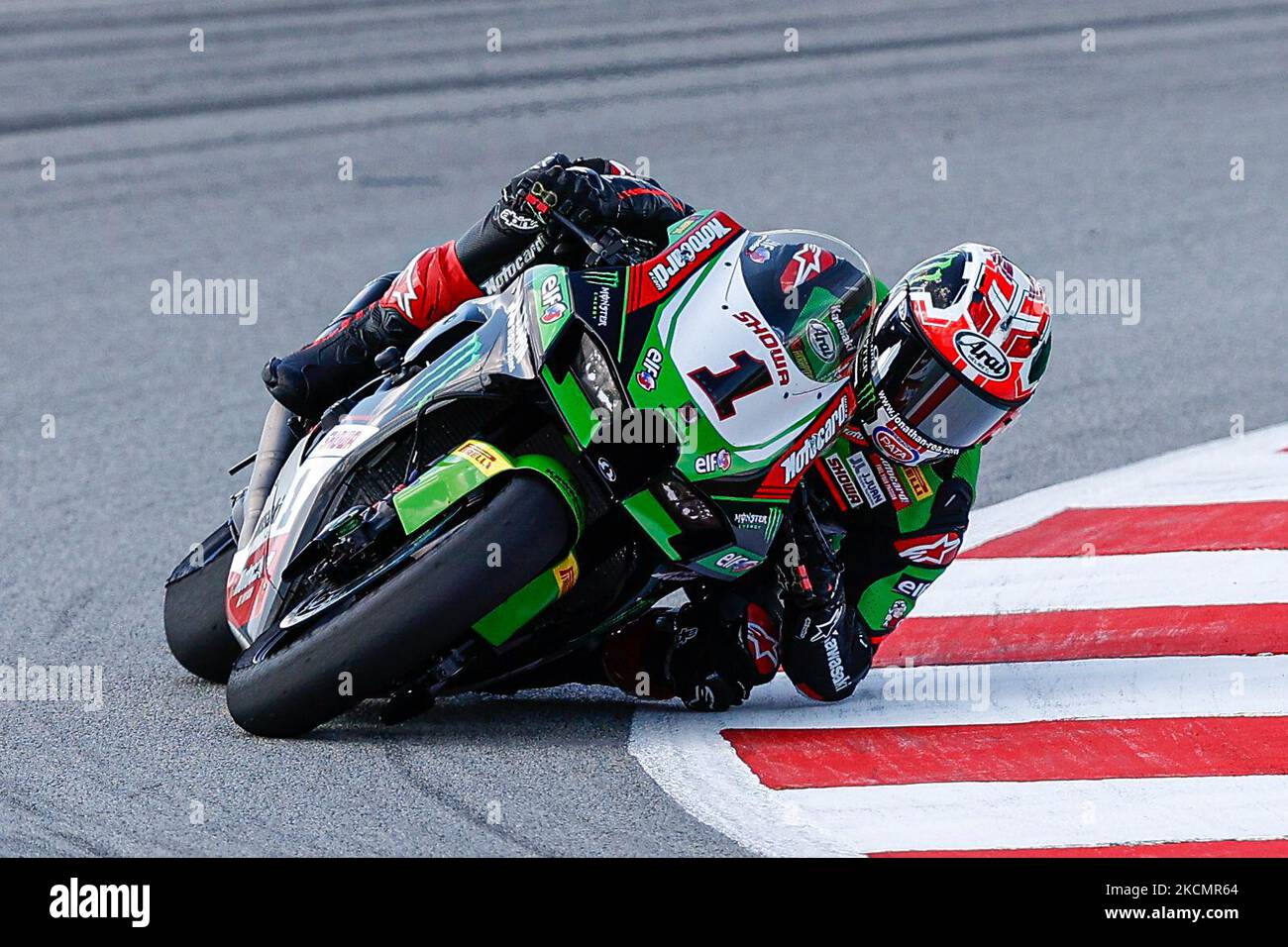 Jonathan Rea of Kawasaki Racing Team WorldSBK with during Hyundai N ...