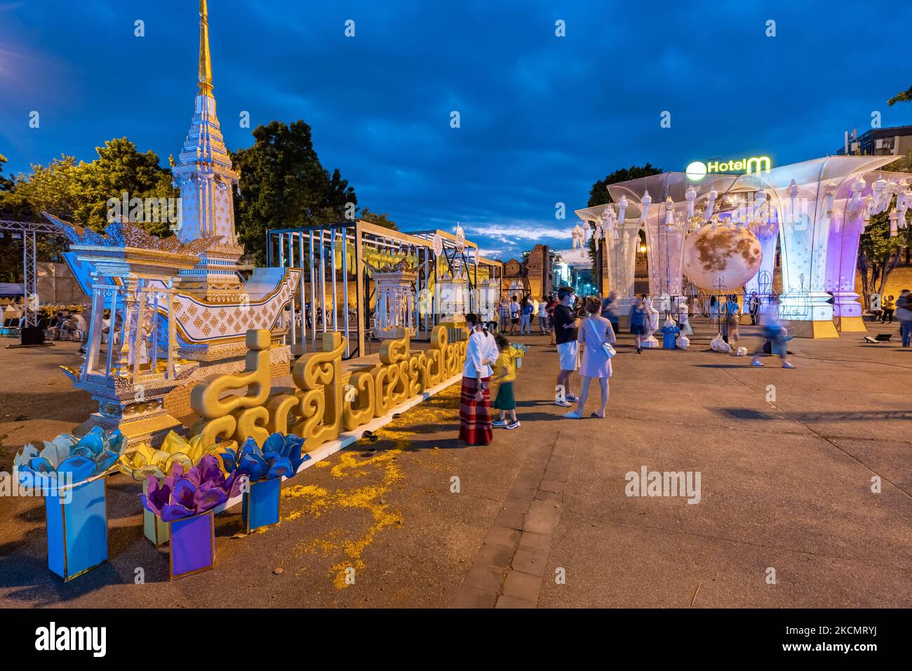 Chiang Mai, Thailand - 4 November 2022 - Beautiful decoration by the ...