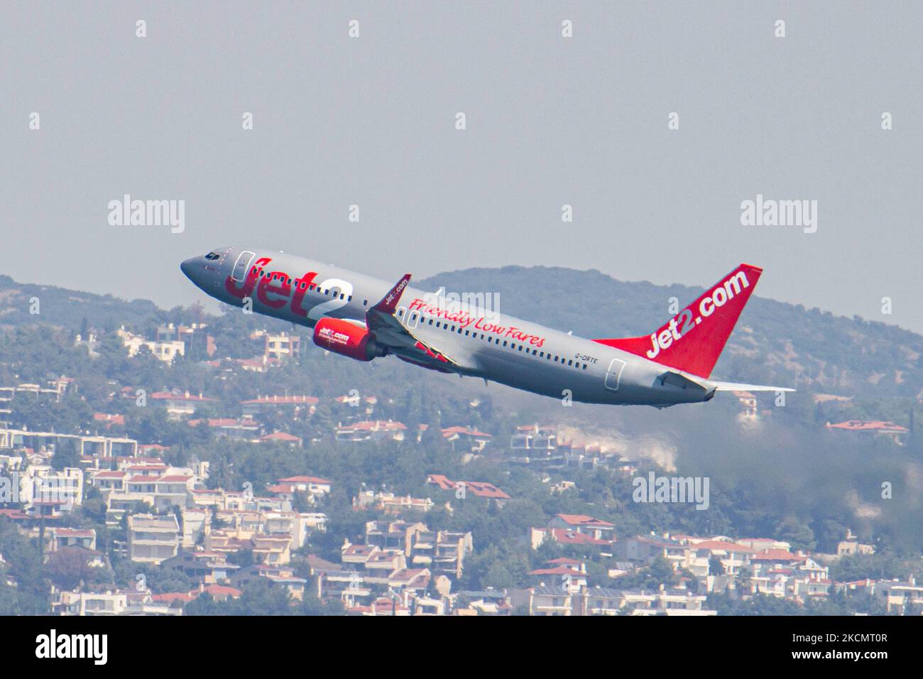 Jet2 Boeing 737-800 aircraft as seen departing and flying from the ...