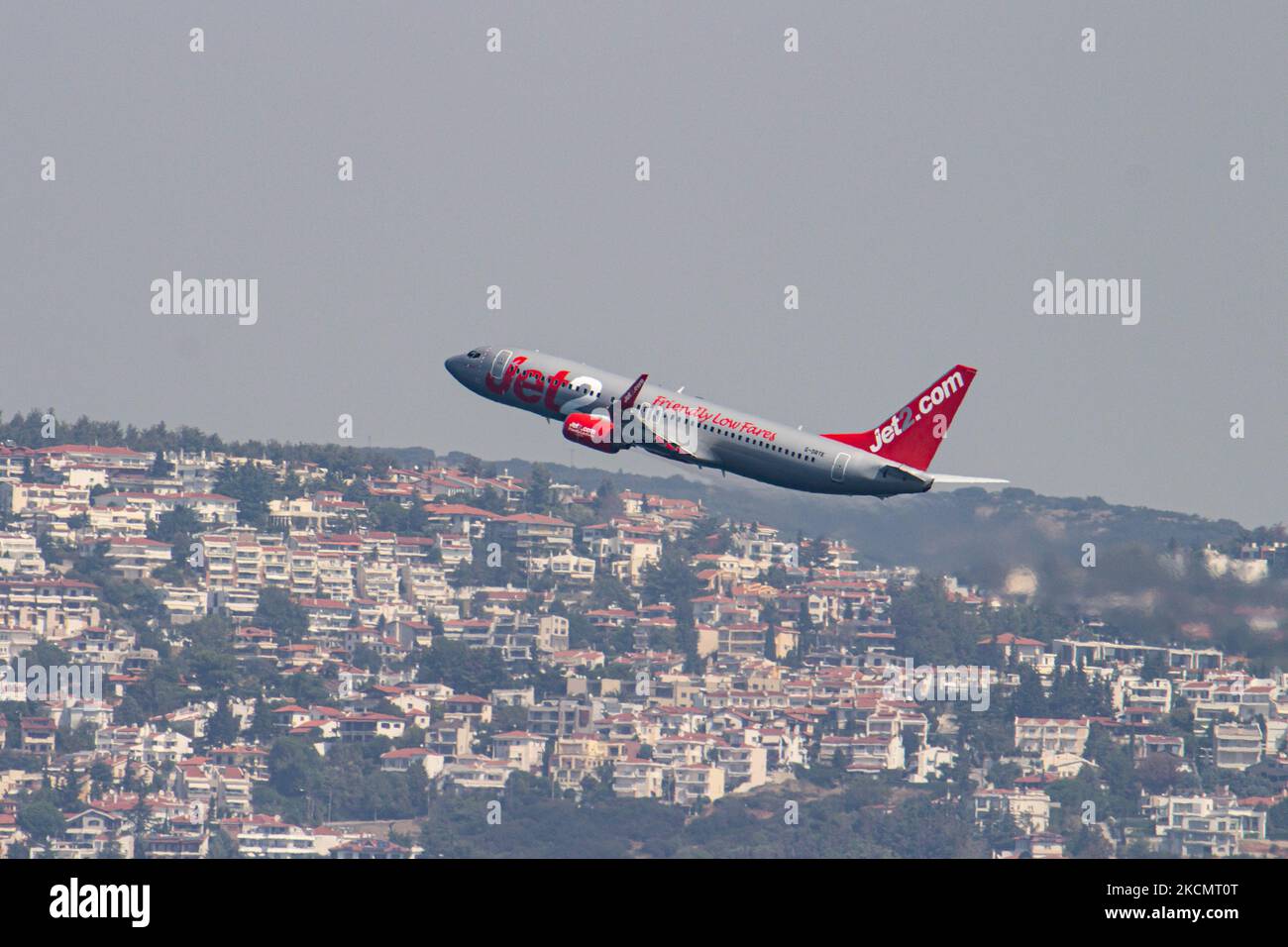 Jet2 Boeing 737-800 aircraft as seen departing and flying from the ...
