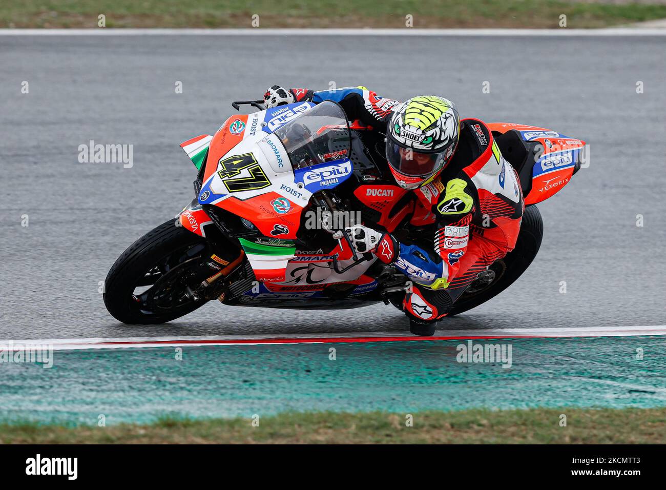 Axel Bassani of Motocorsa Racing Team with Ducati Panigale V4 during ...