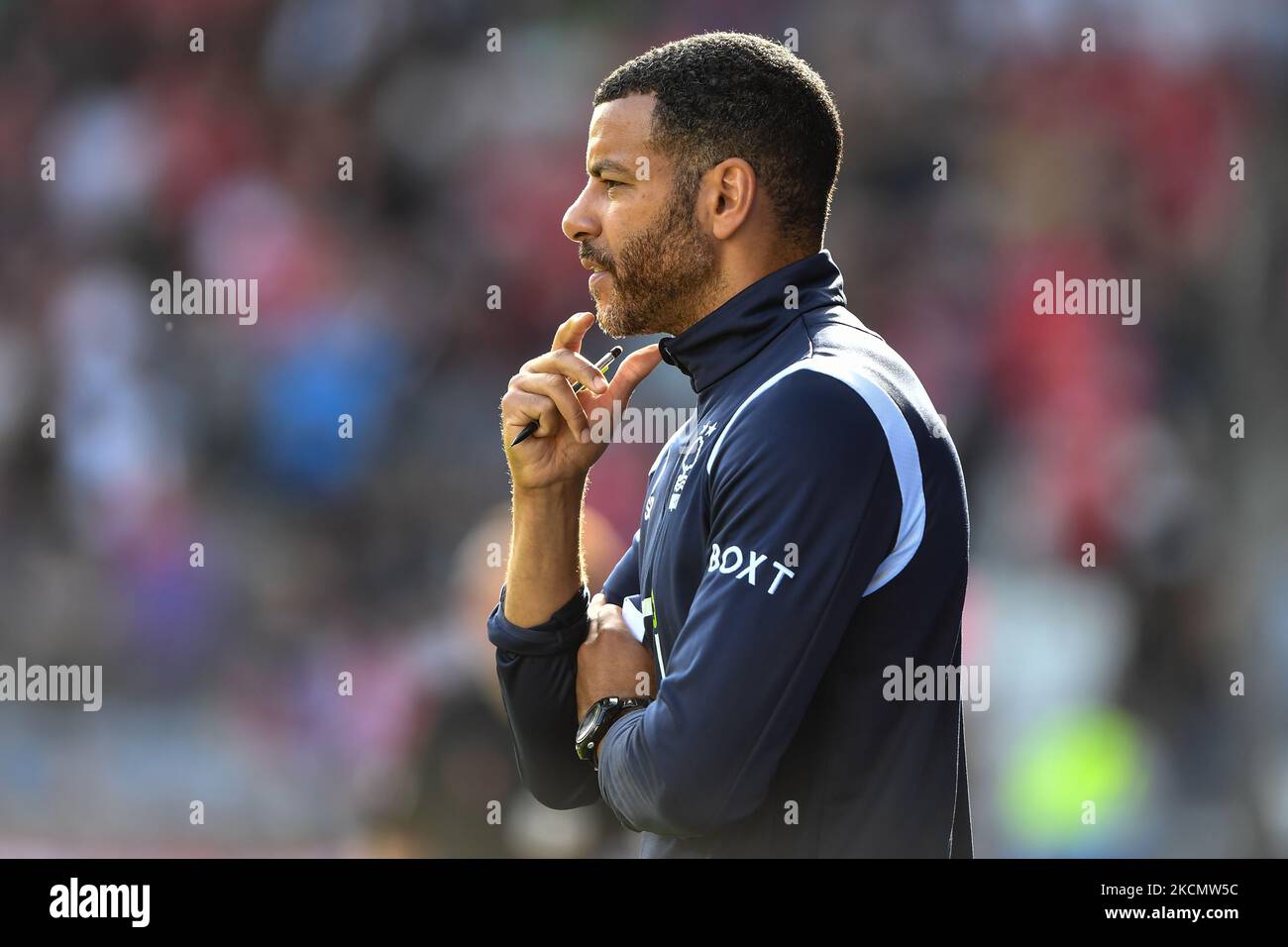 Steven Reid, Nottingham Forest interim head coach looks on during the ...