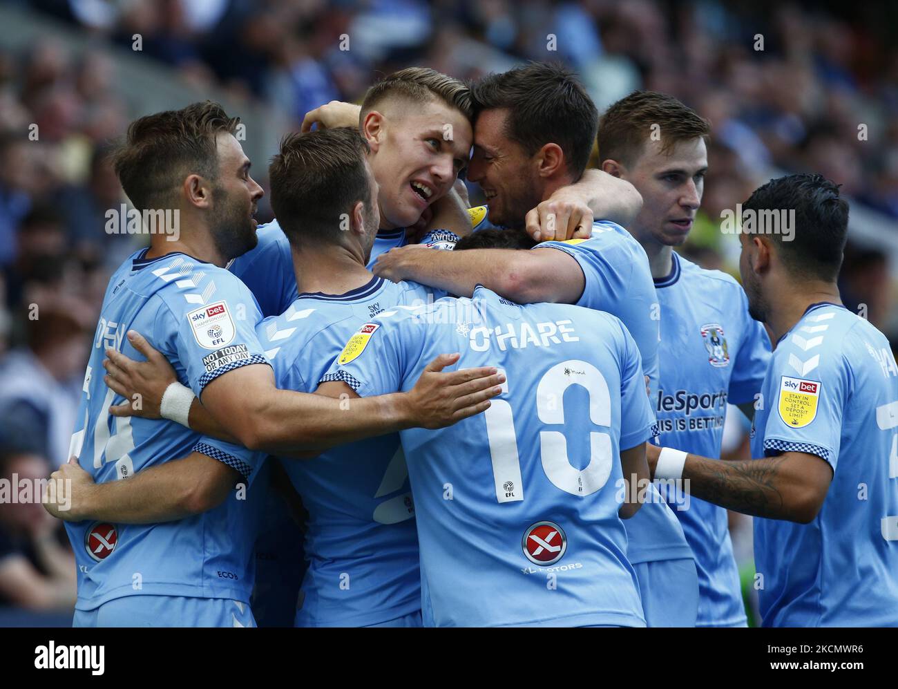 Viktor Gyokeres of Coventry City celebrates his goal during The Sky Bet ...