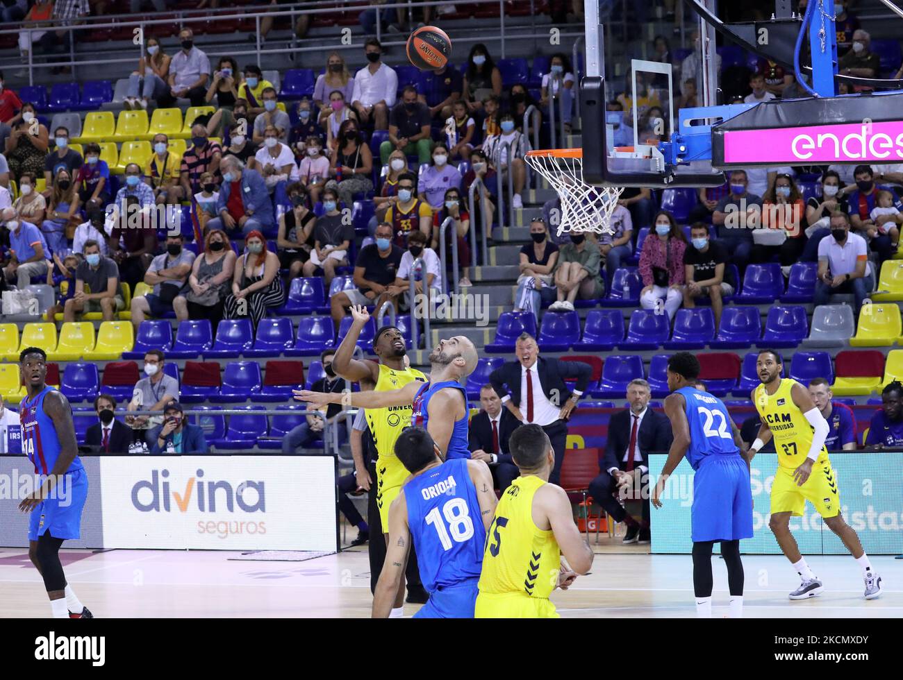 Match between FC Barcelona and UCAM Murcia CB, corresponding to the ...