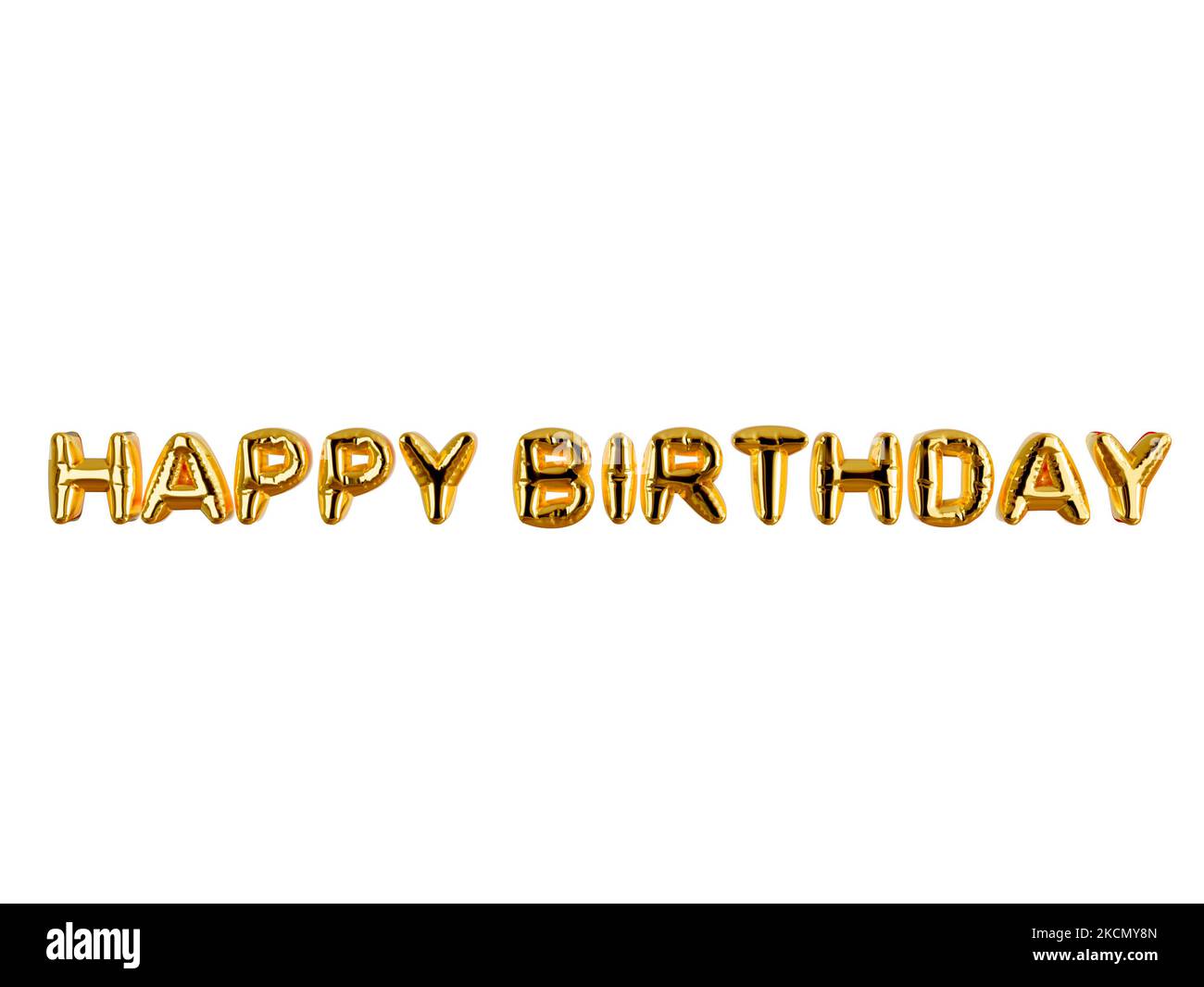 Happy birthday text balloons letters hi-res stock photography and ...