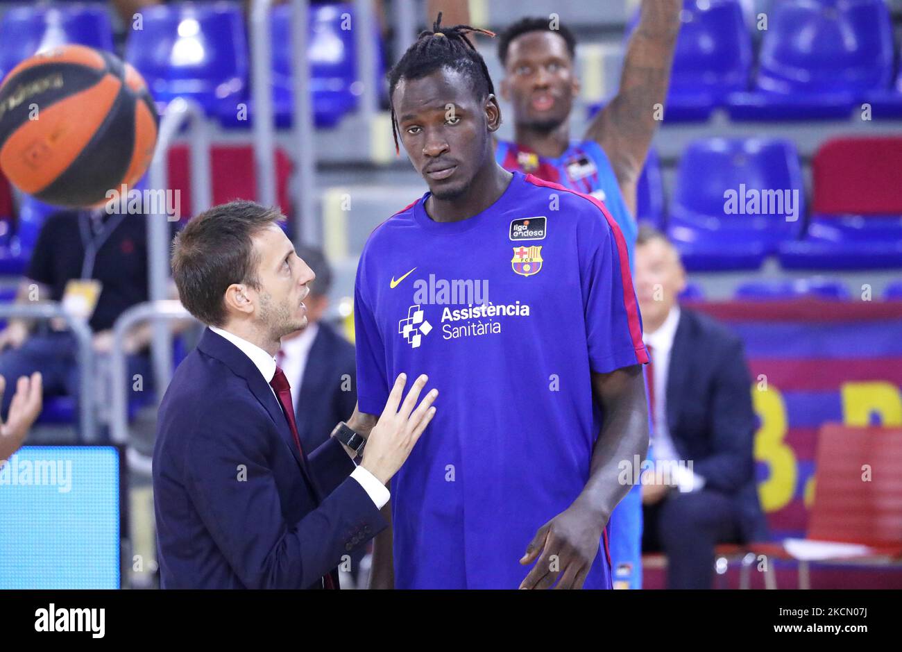 Ibou Badji during the match between FC Barcelona and UCAM Murcia CB ...