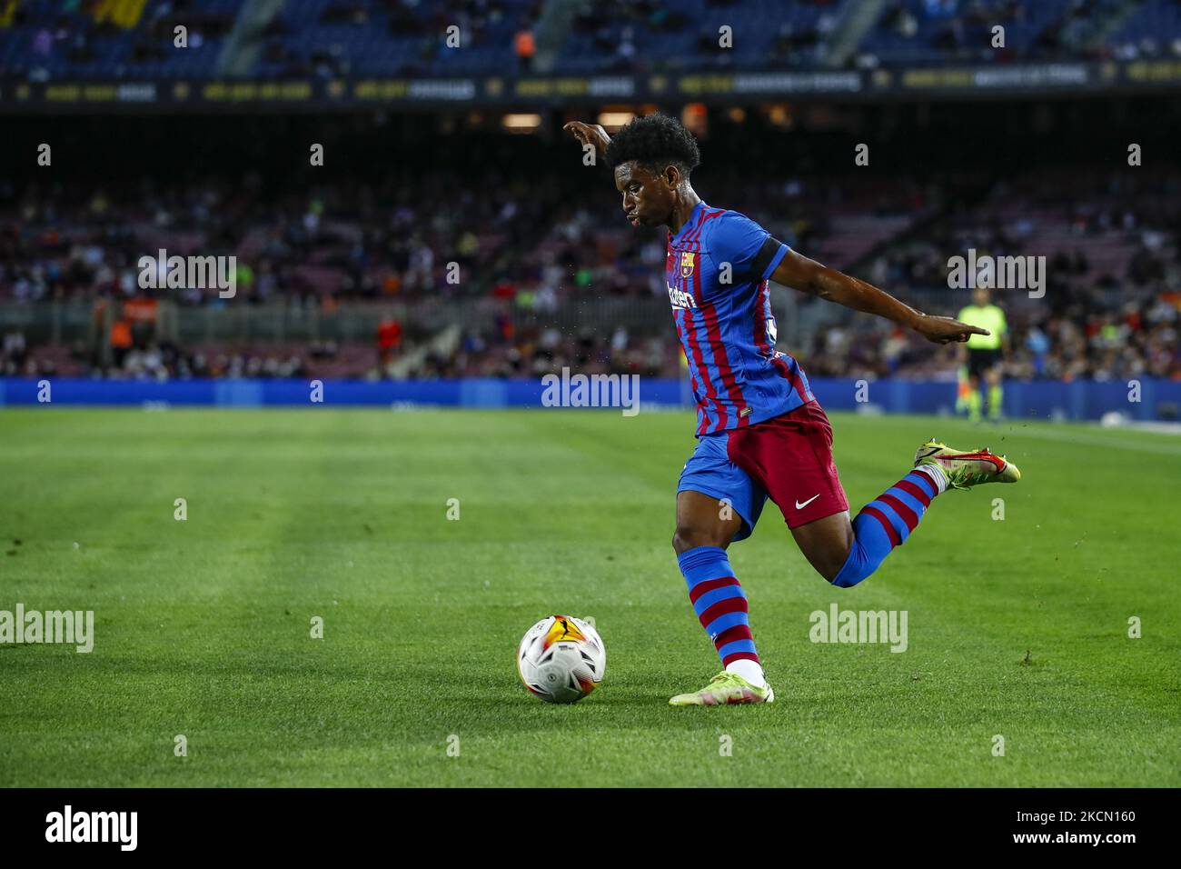 31 Alex Balde of FC Barcelona during the La Liga Santader match between ...