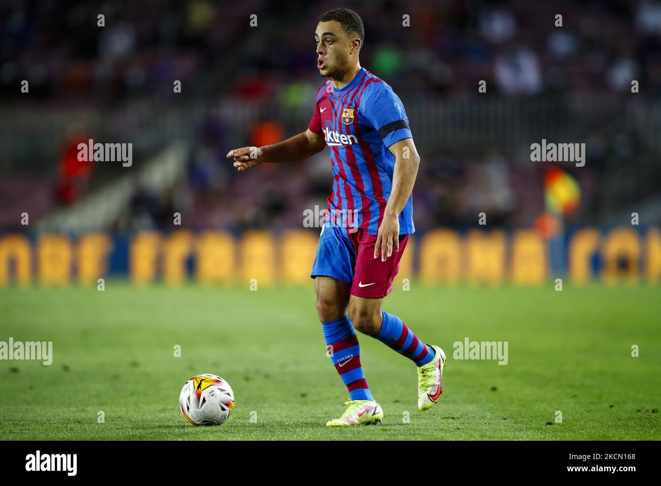 02 Sergino Dest of FC Barcelona during the La Liga Santader match between FC Barcelona and ...