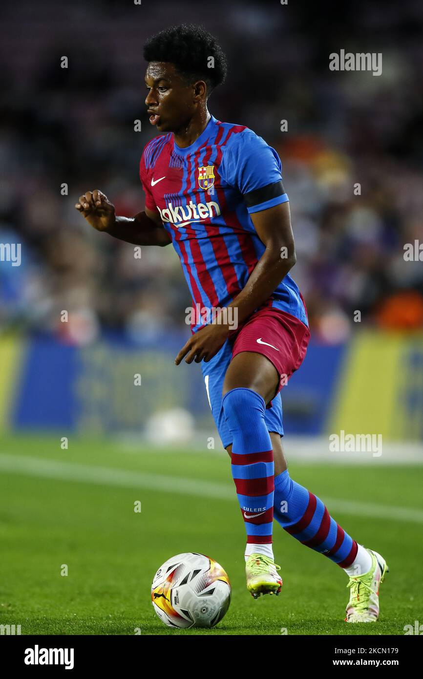 31 Alex Balde of FC Barcelona during the La Liga Santader match between ...