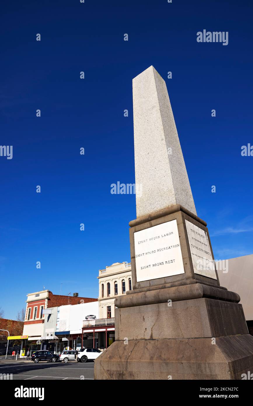 Ballarat Australia / The Eight Hour Day Monument in honor of James ...