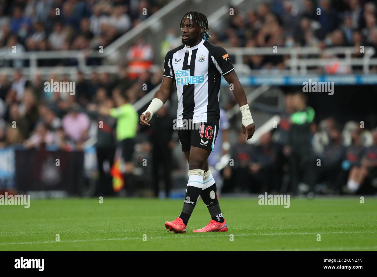 Newcastle United's Allan Saint-Maximin during the Premier League match ...