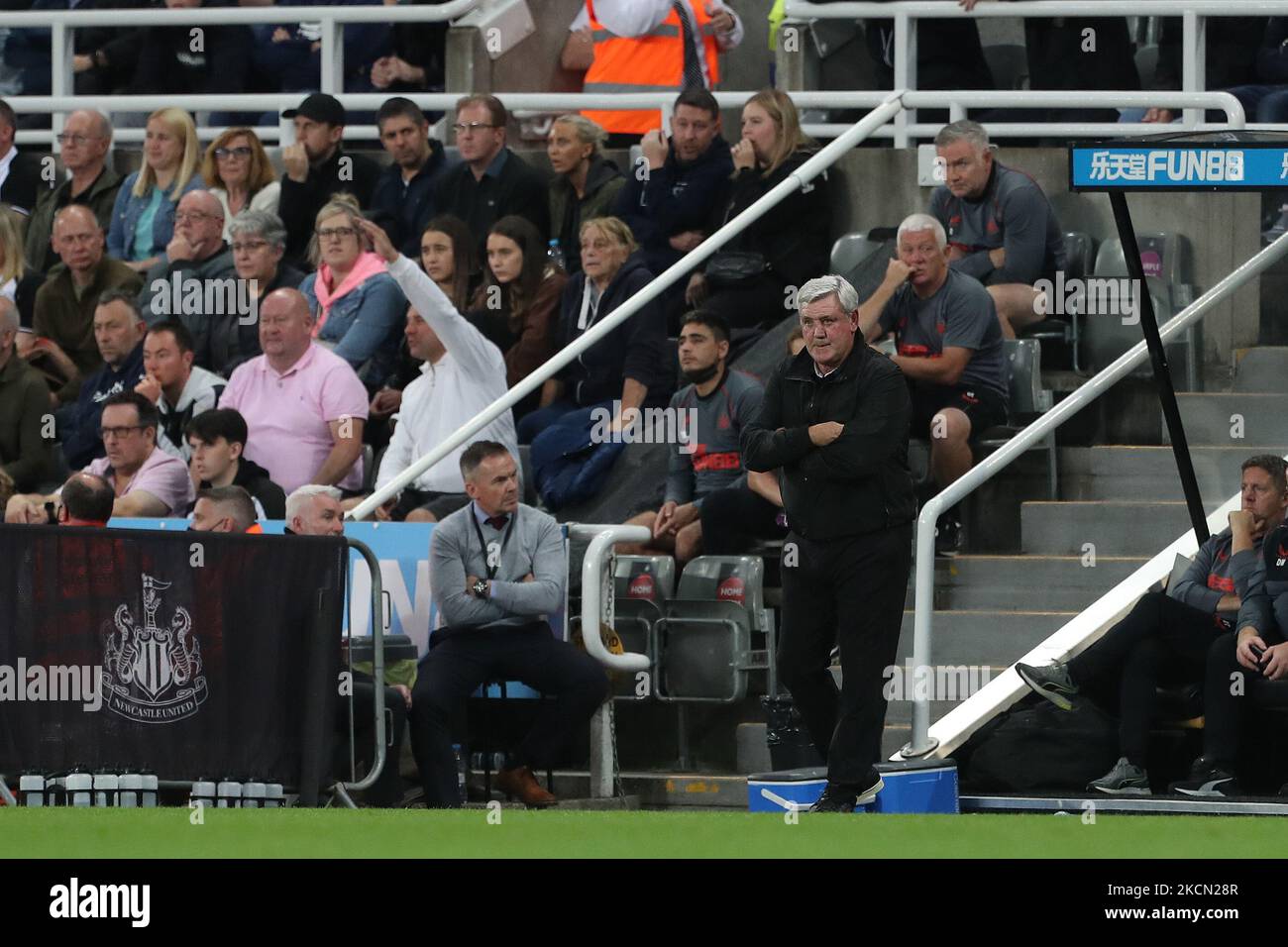 Newcastle United manager Steve Bruce during the Premier League match ...