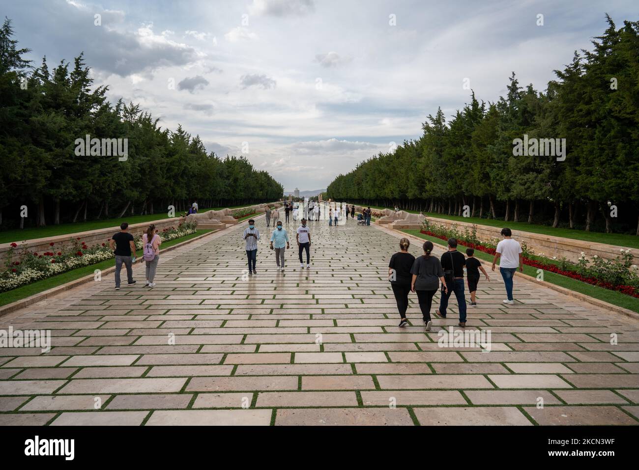 The historical site of Anitkabir seen on September 21, 2021 in Ankara ...