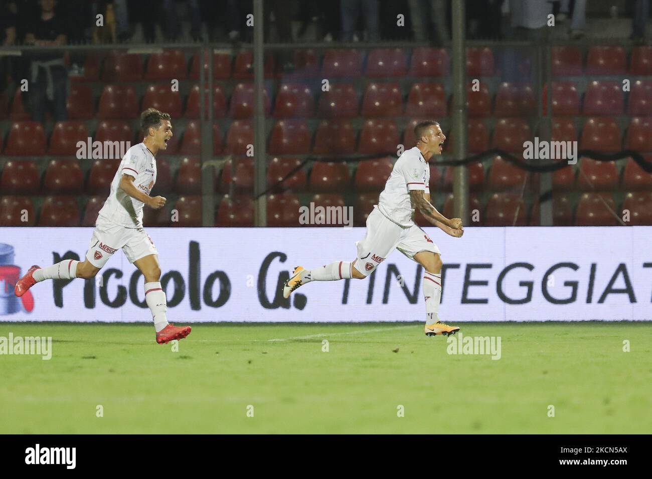Francesco Lisi (Perugia) celebrates the first gol of the match during ...