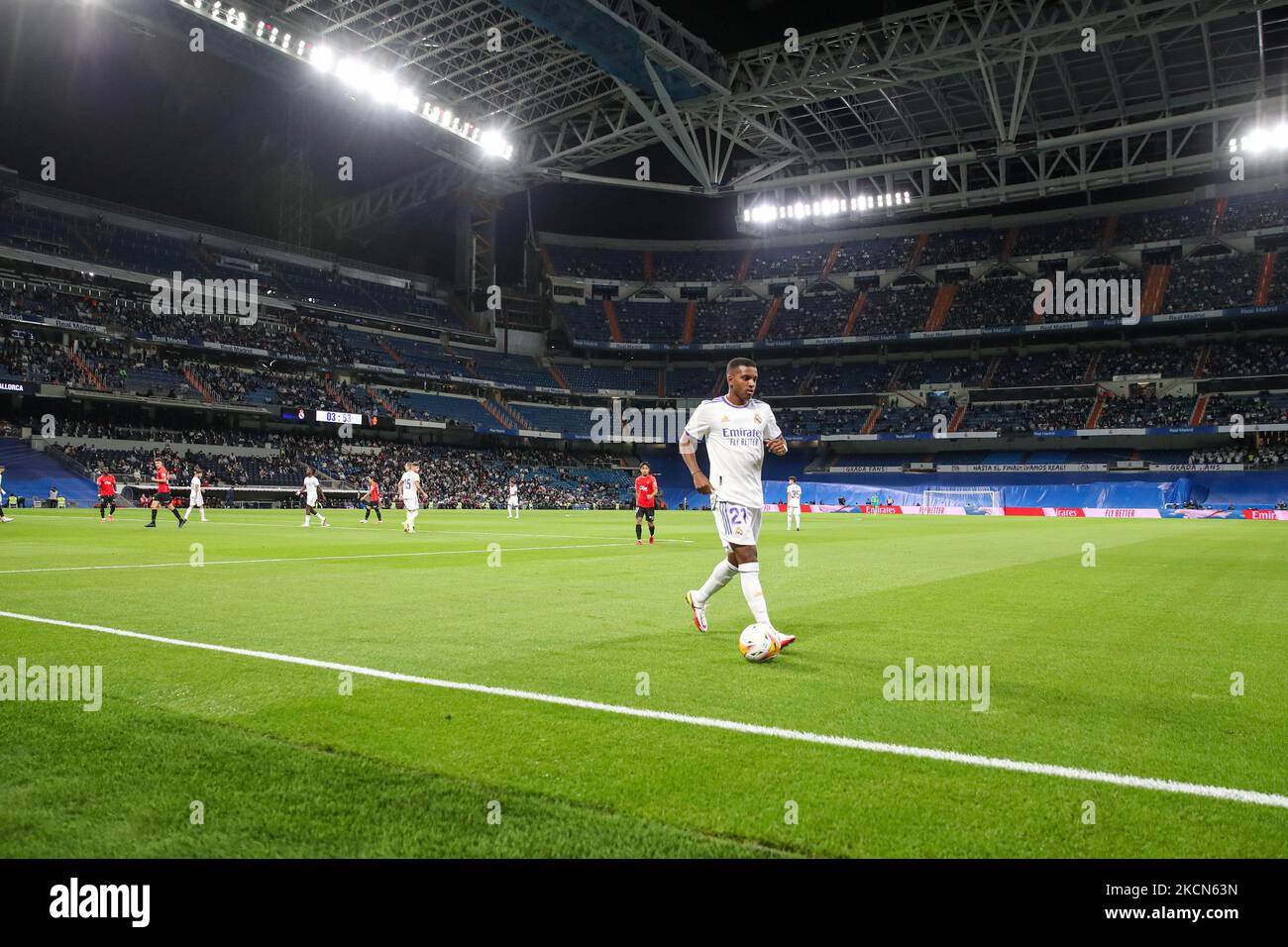 Rodrygo of Real Madrid during the La Liga match between Real madrid and ...