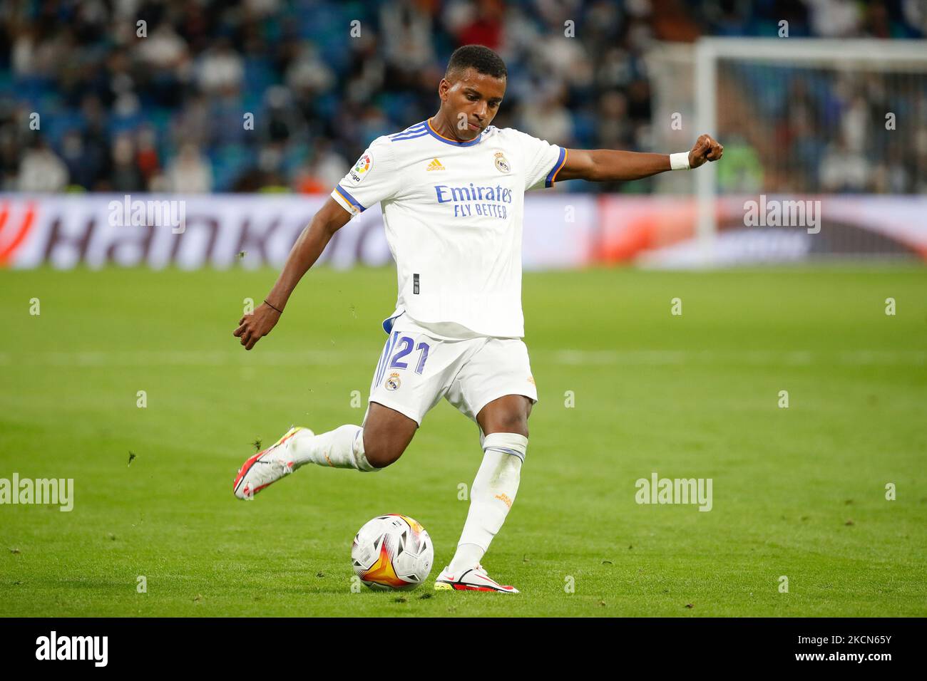 Rodrygo of Real Madrid in action during the La Liga match between Real ...
