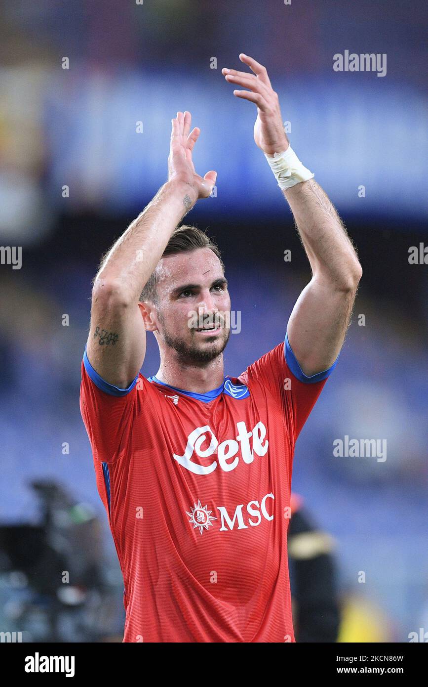 Fabian Ruiz of SSC Napoli celebrates at the end of the Serie A match ...
