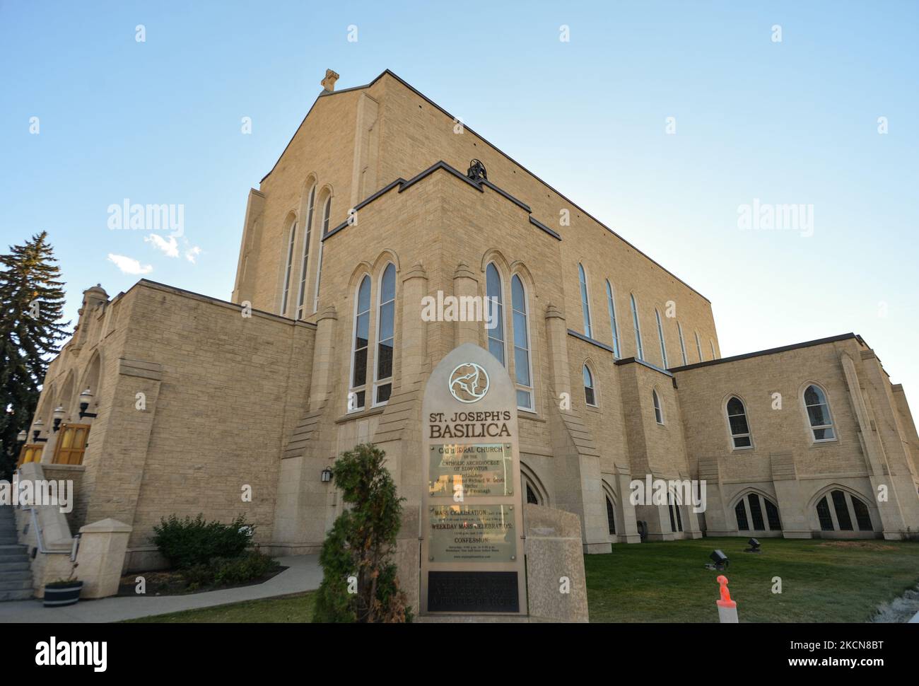 General view of St. Joseph's Cathedral Basilica in Edmonton. The ...