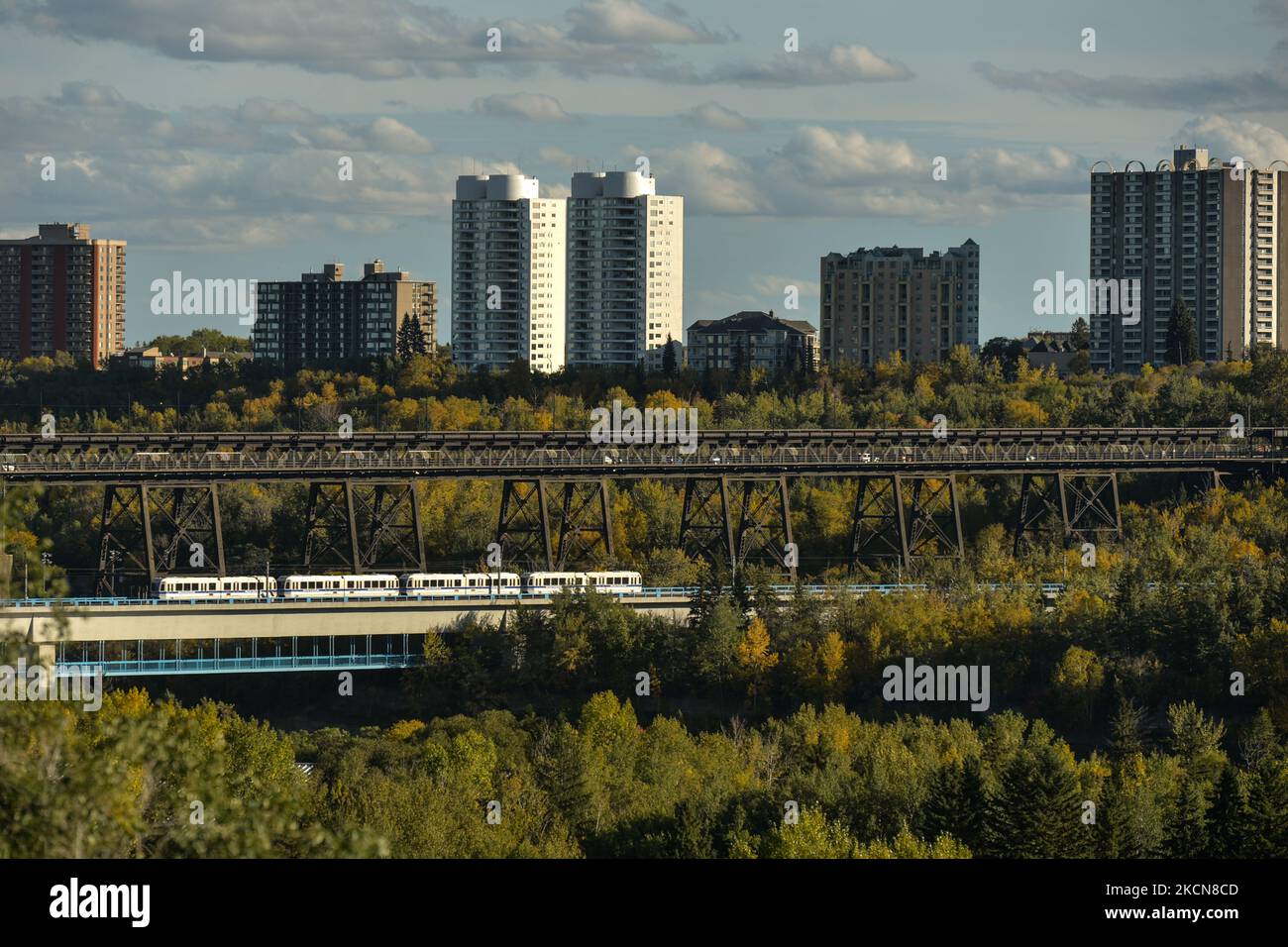 A general view of High Level Bridge and Dudley B Menzies Bridge in ...