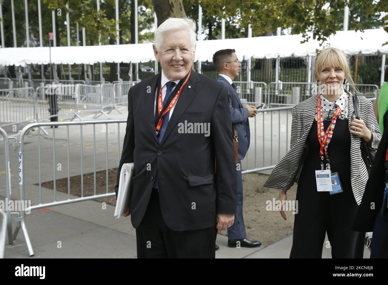 Canadian ambassador Bob Ray Is seen outside the United Nations during ...